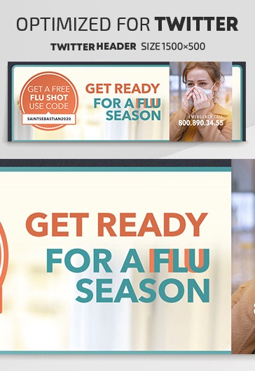 Virus - Free Twitter Header PSD Template - 10026674 | by ElegantFlyer
