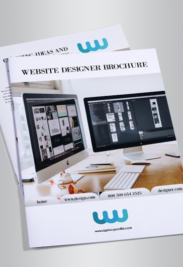 Website Designer - Bi-Fold Brochure PSD Template - 10021101 | by ...