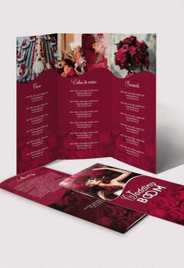 Plantillas gratuitas de folletos trípticos en PSD - por ElegantFlyer.