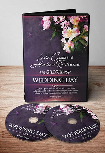 Mariage - Modèle de couverture de CD et DVD - 10021644 | by ElegantFlyer