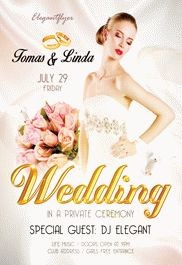 1000+ Free Wedding Flyer Templates (PSD) - by Elegantflyer