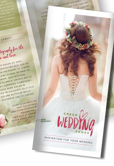 White Simple Wedding Free Brochure Template PSD | by Elegantflyer