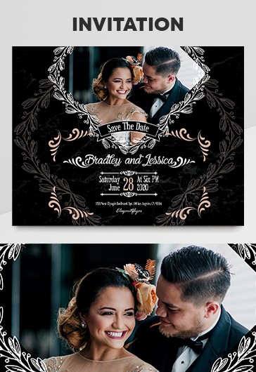 Wedding - Premium PSD Invitation Template - 10027056 | by ElegantFlyer