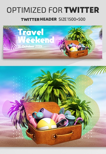 Blue Watercolor Weekends Premium Social Media Template PSD | by ...