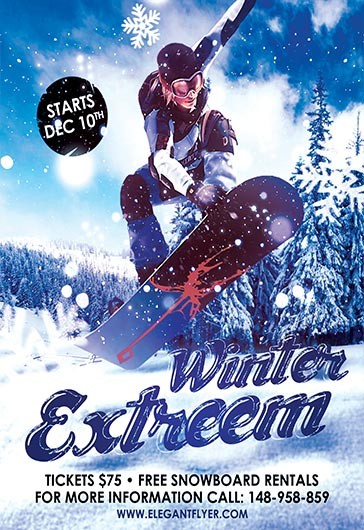 Free Winter Flyers | elegantflyer.com