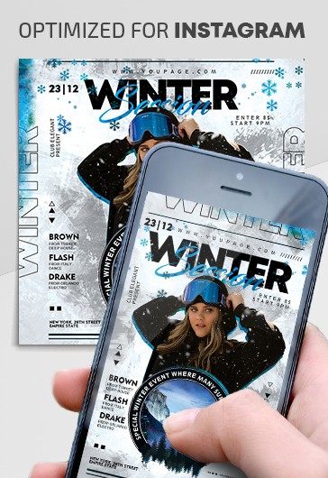 Winter Session - Free Instagram Stories Template in PSD + Post Template ...