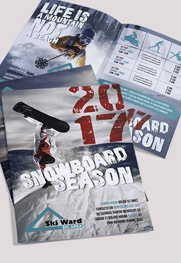 Winter Sport - Premium Bi-Fold PSD Brochure Template - 10018758 | by ...