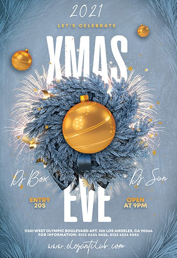 1000+ Christmas Poster PSD Templates Available for Free