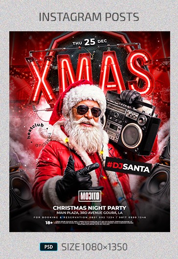 White Luxury Angels Night | White Party Instagram Post Premium Social ...