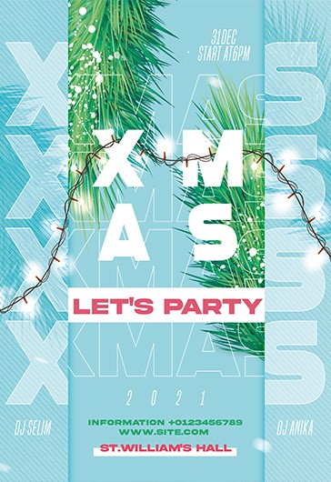 Free Christmas Party Flyers | elegantflyer.com