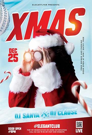 1000+ Christmas Poster PSD Templates Available for Free